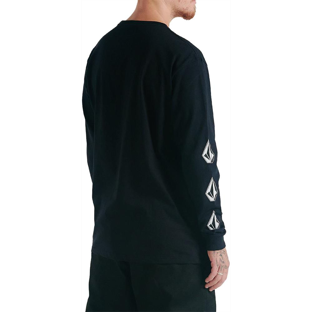 Camiseta Volcom Manga Longa Iconic WT24 Masculina Preto