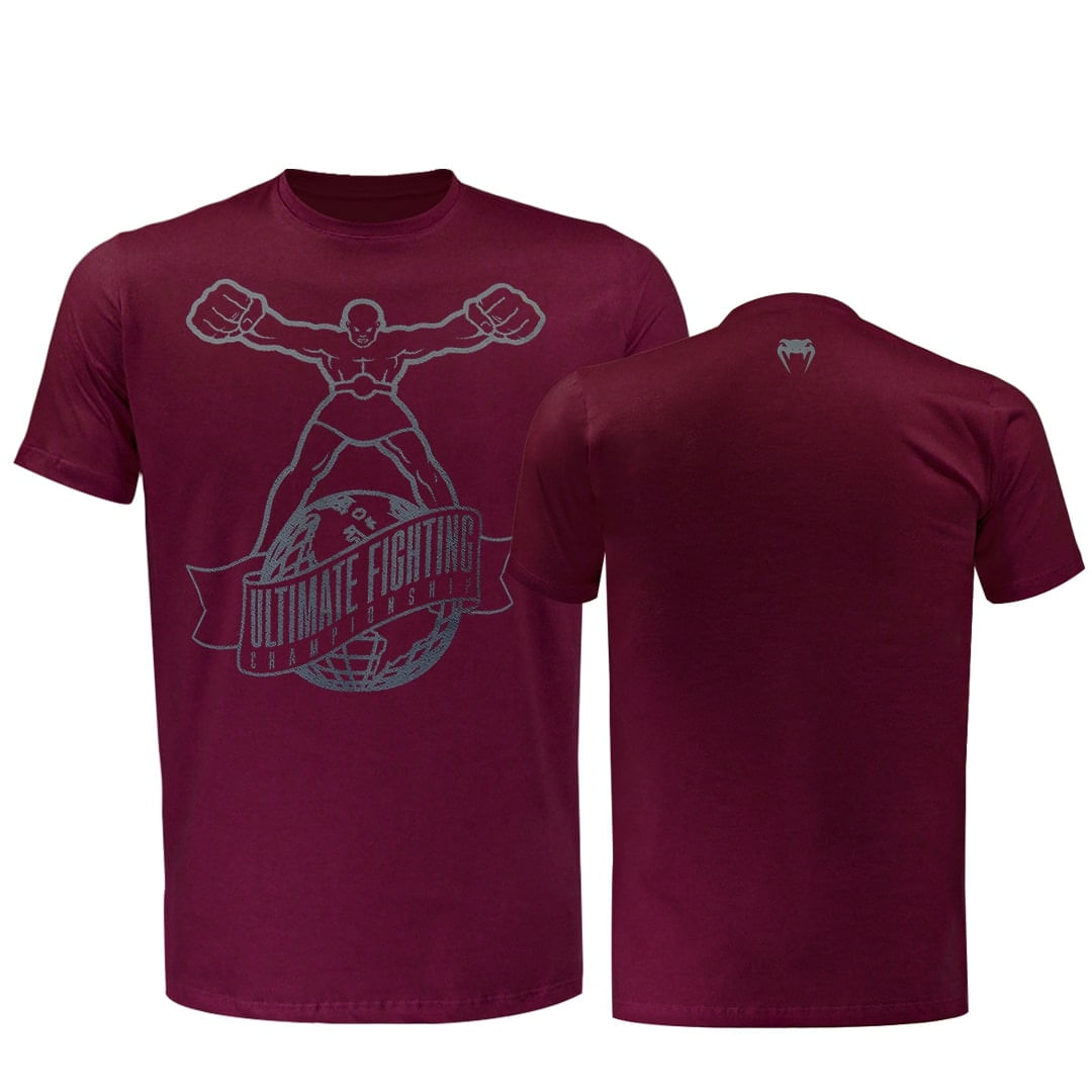 Camiseta Masculina UFC by Venum Ulti-Man - BORDEAUX
