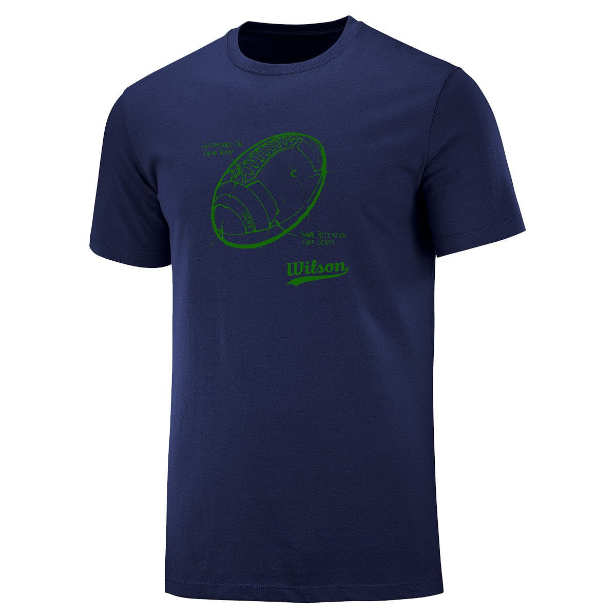 Camiseta Wilson Draw Masculina - Azul