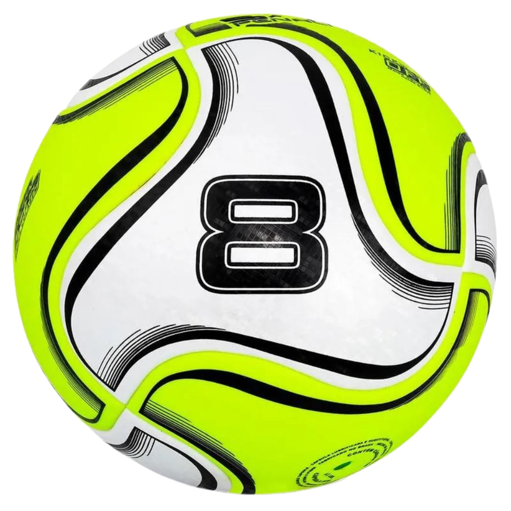 Bola de Futebol Society Penalty 8 N3 XXIV - Branca e Amarelo