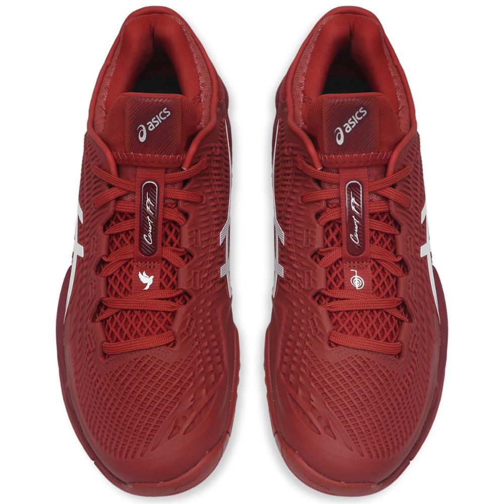 Tênis Asics Court FF 3 Novak All Court Bordô e Branco