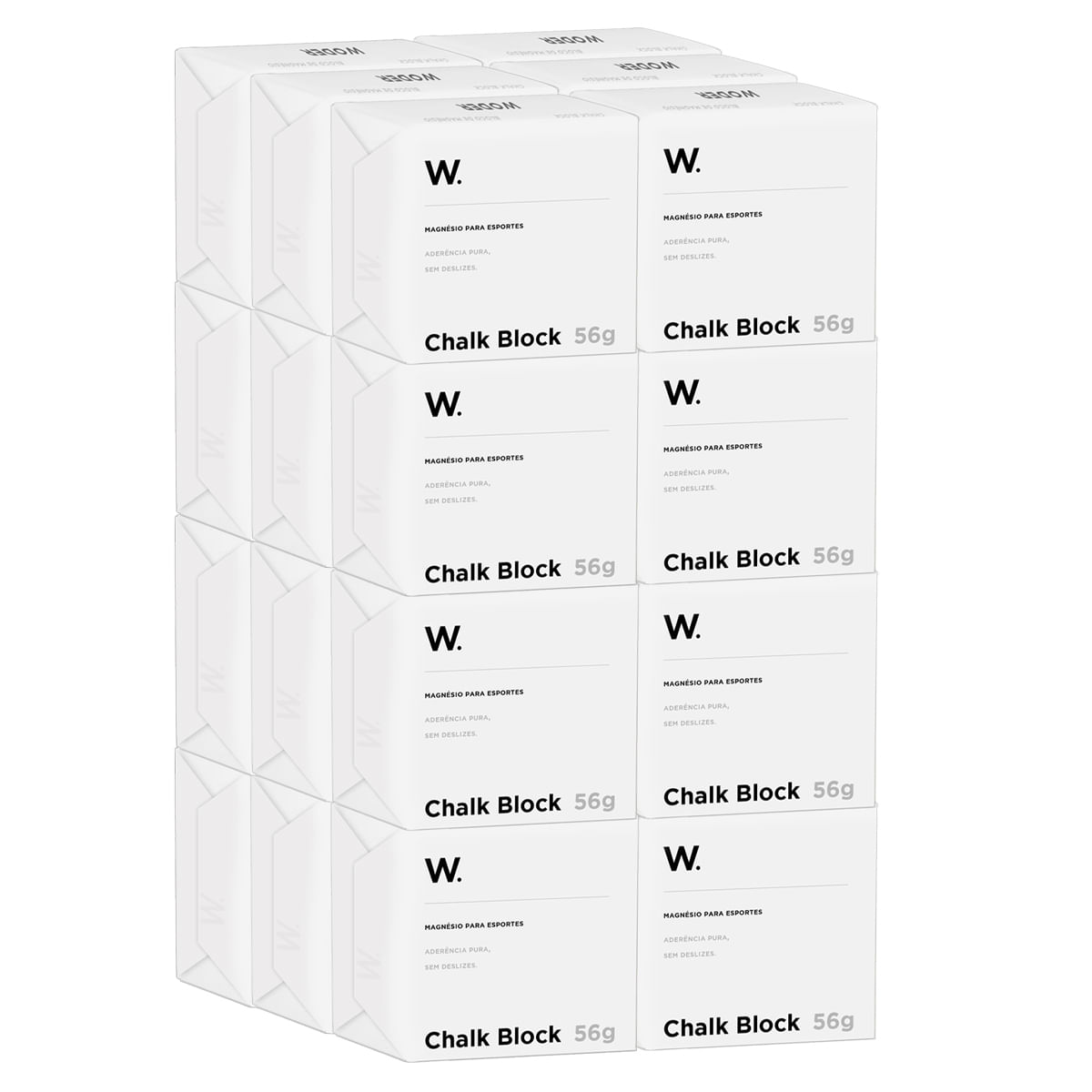 Magnésio Em Bloco Chalk Block 56g - Woder - Kit 24 unidades