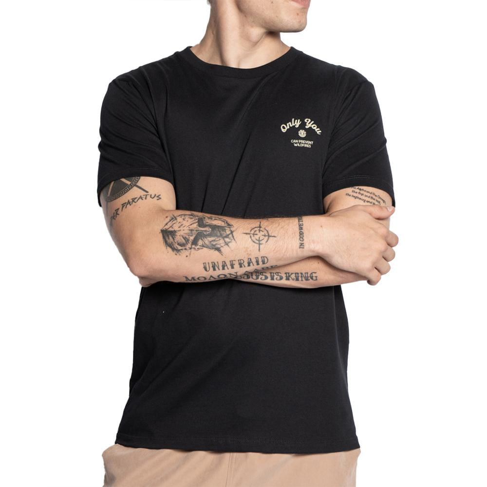 Decathlon | Camiseta Element Wildfires BP SM25 Masculina Preto
