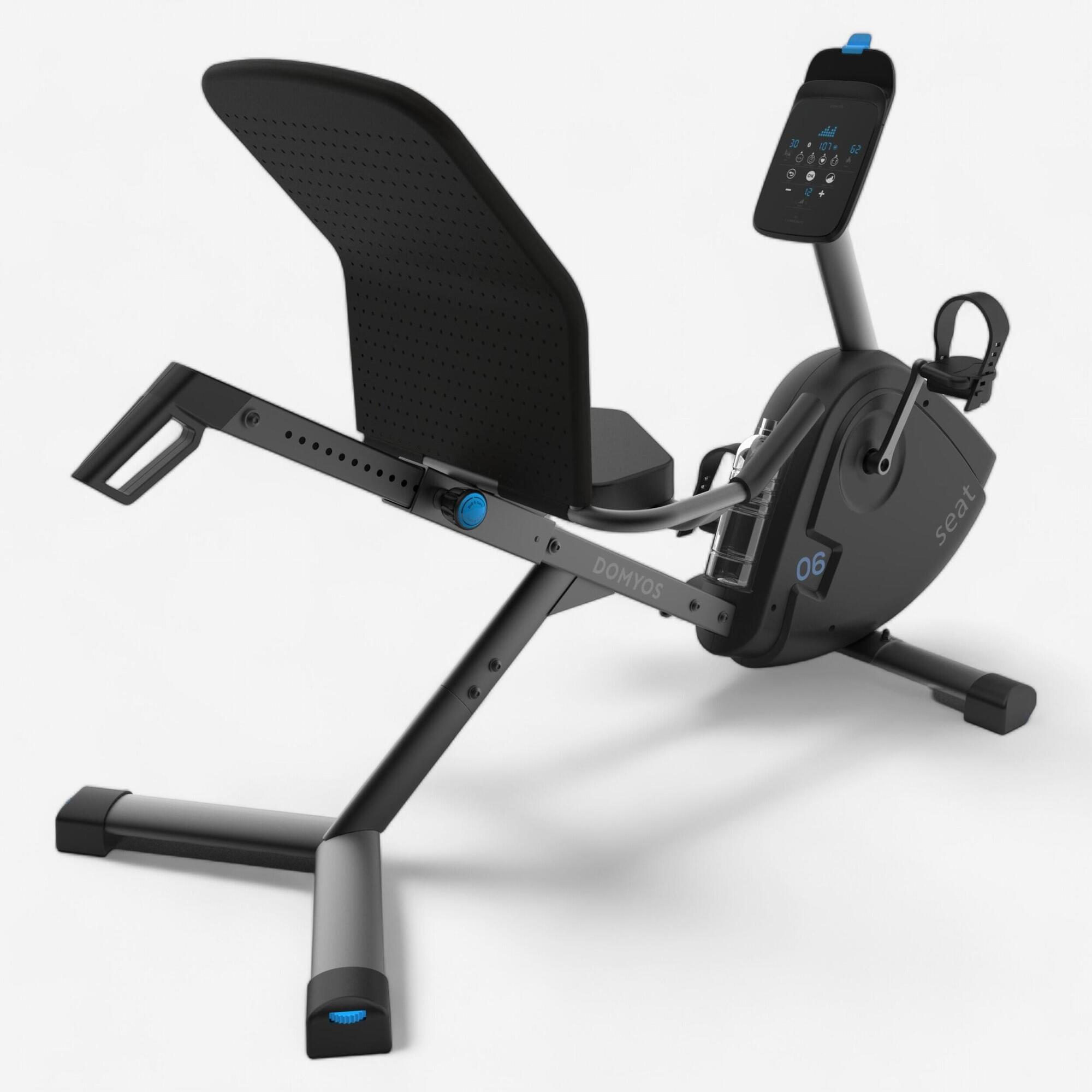 Decathlon | Bicicleta Ergométrica Eb Seat Semi Alongada Domyos