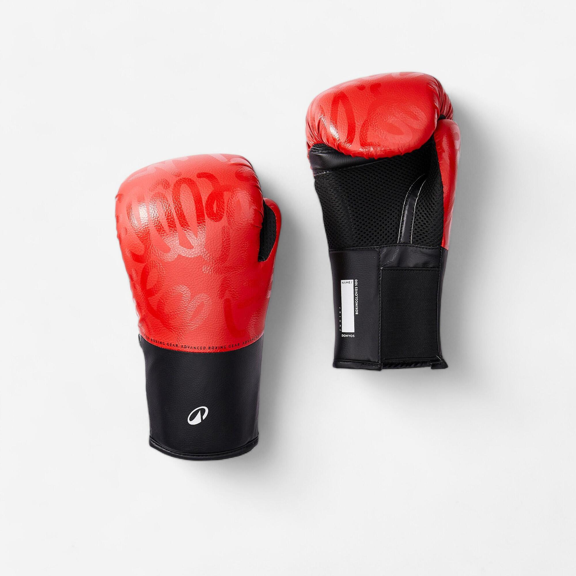 Decathlon | Luva Infantil de Boxe100 Domyos Vermelha Vermelho