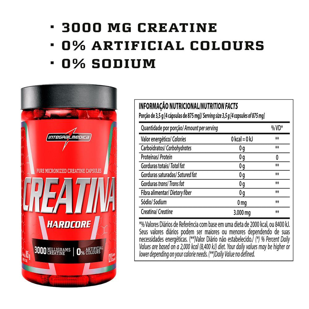 Creatina 120 Cápsulas Integralmedica