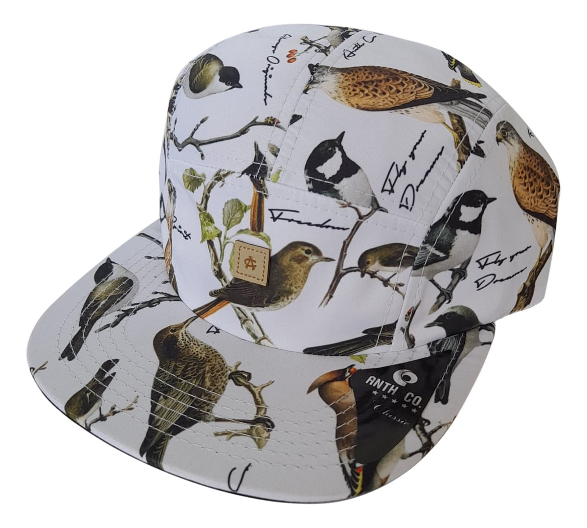 Boné Five Panel Anth Co Bird Estampado Strapback