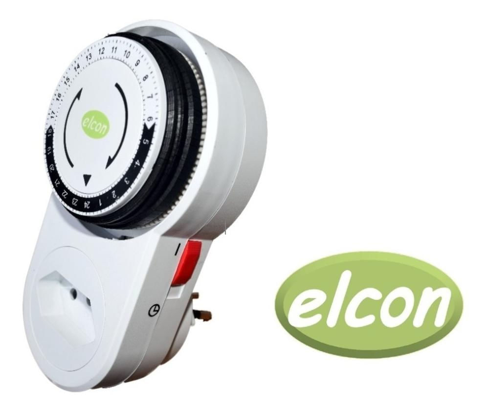 Timer Analógico Temporizador Programável Tomada Bivolt Elcon TM-22