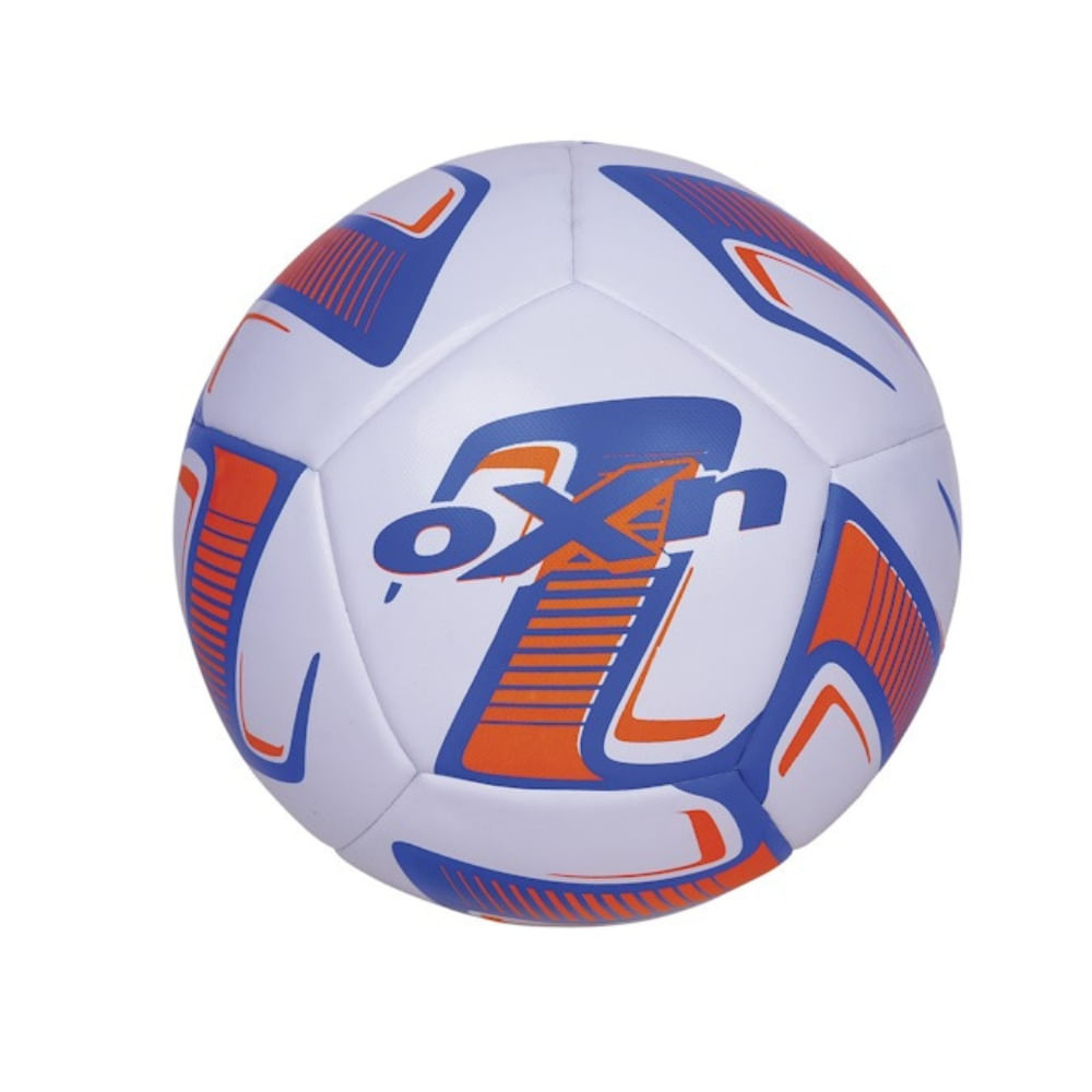 Bola de Futebol OXN Track Fuse Tam5 - Branco Laranja Azul